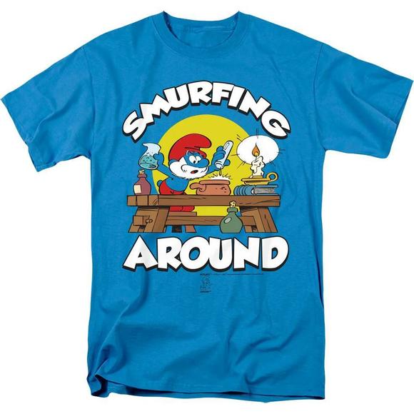 Shirts | Smurfing Around Smurfs Tshirt | Poshmark